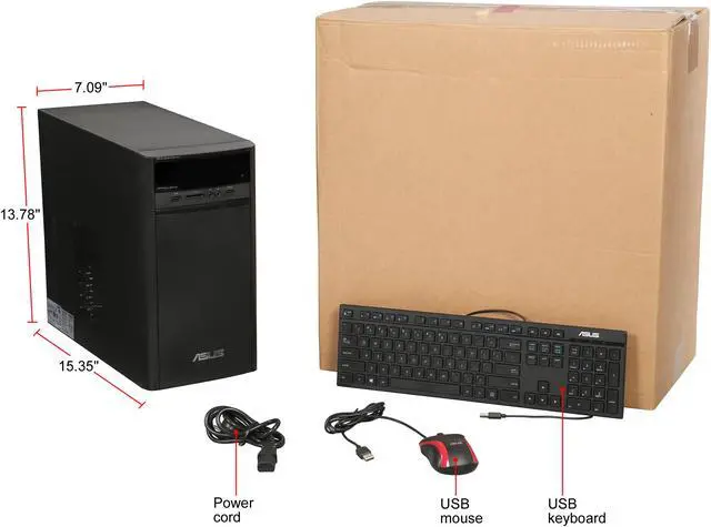 Open Box: ASUS Desktop Computer K31CD-AB51 Intel Core i5-6400 8GB DDR4 ...