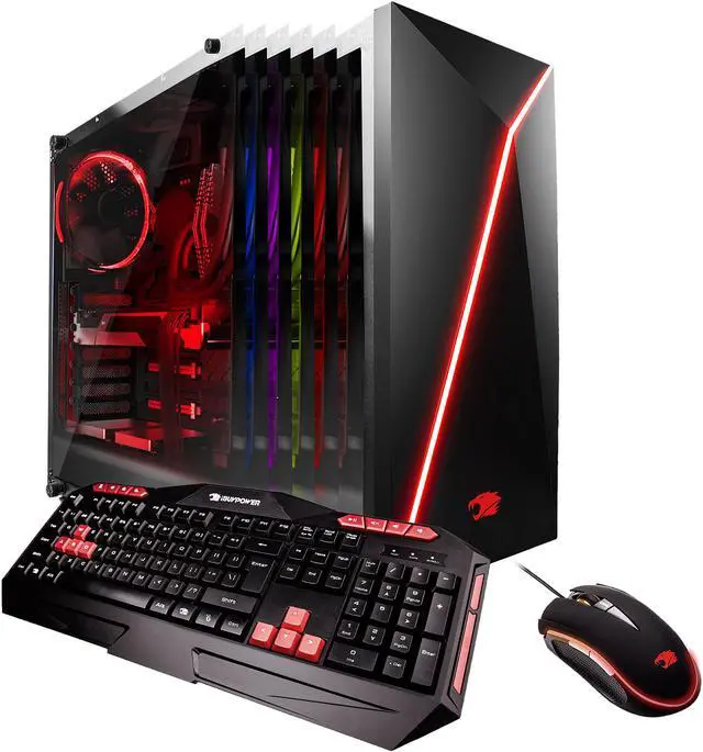 iBUYPOWER Gaming Desktop Slate 056A AMD Ryzen 7 2700X 16GB DDR4 1TB HDD ...