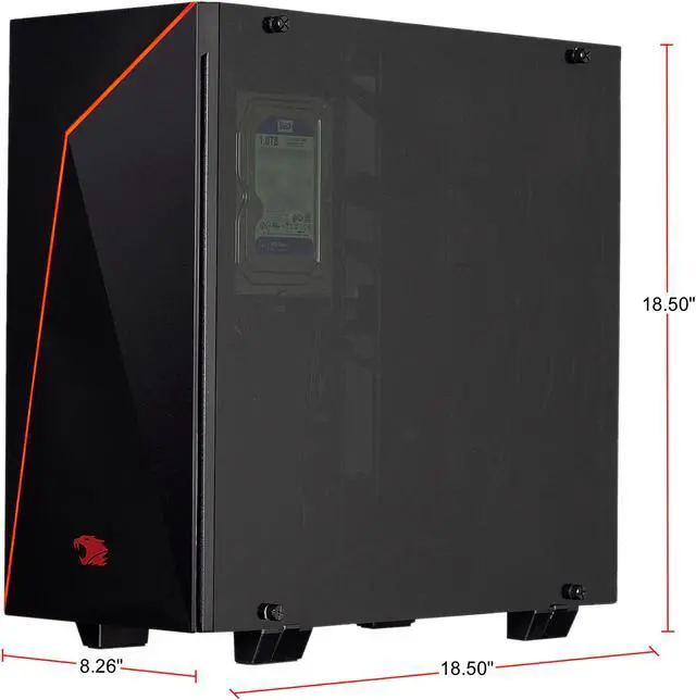 iBUYPOWER Gaming Desktop Slate 056A AMD Ryzen 7 2700X 16GB DDR4 1TB HDD ...