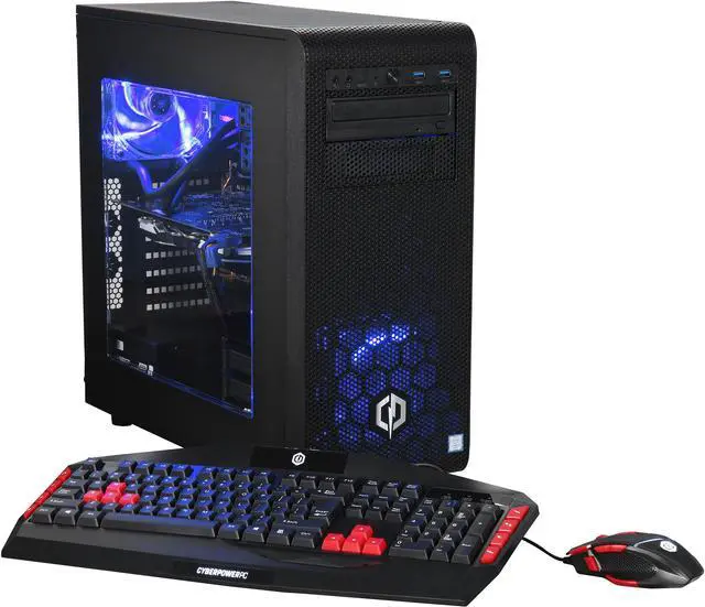 CyberpowerPC Desktop Computer Zeus Evo Thunder S55LQ Intel Core i7 ...