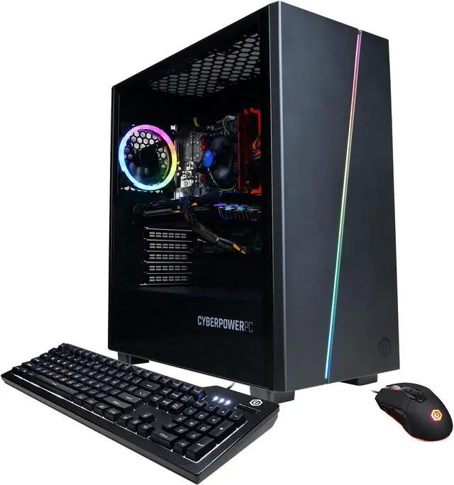 CyberpowerPC Gaming Desktop Gamer Xtreme GX60010 Intel Core i5-10400F 8GB DDR4 500 GB NVMe M.2 ...