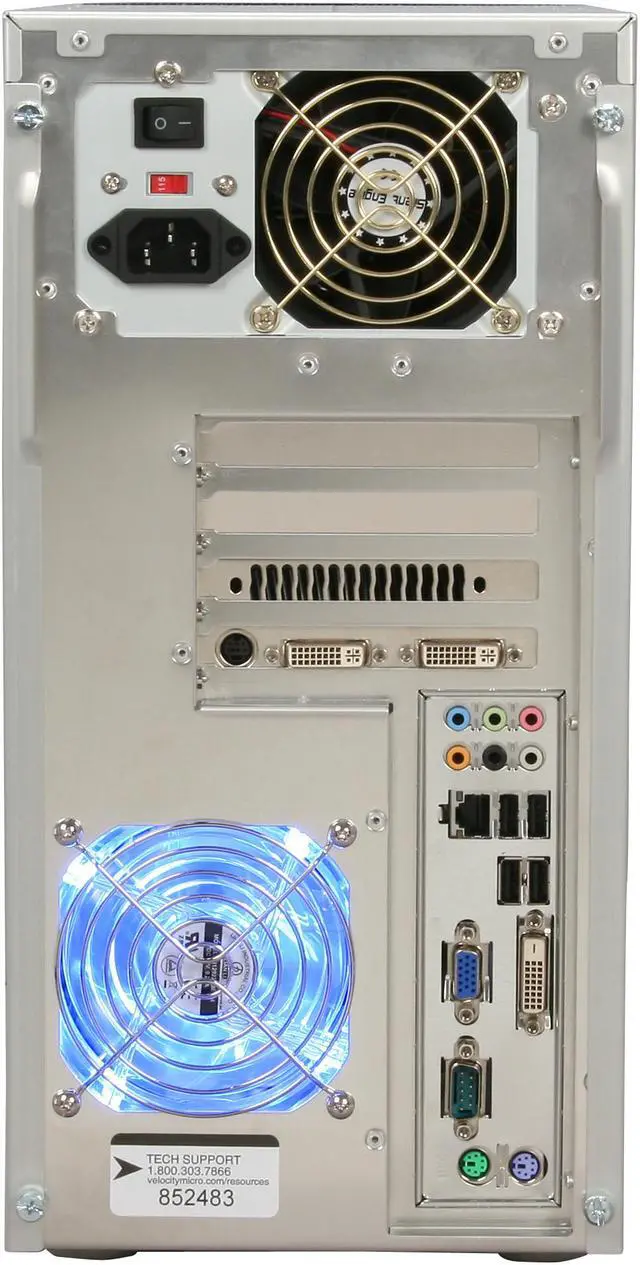 Velocity Micro Desktop PC Edge Mx115 Intel Core 2 Quad Q6600 4GB DDR2 ...