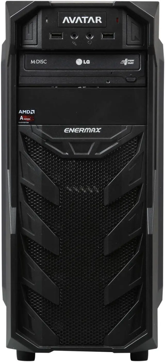 Avatar Desktop PC Gaming A7725X AMD A10-7700K 8GB DDR3 1TB HDD Windows ...