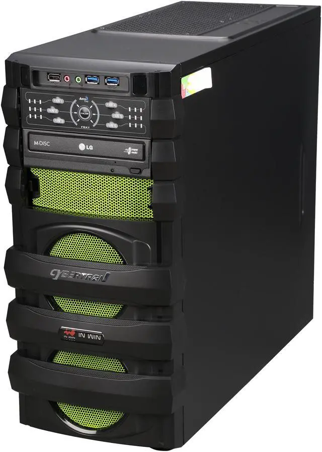 Open Box: CybertronPC Desktop PC Unleashed-R7 (Green) FX-6000 Series FX ...