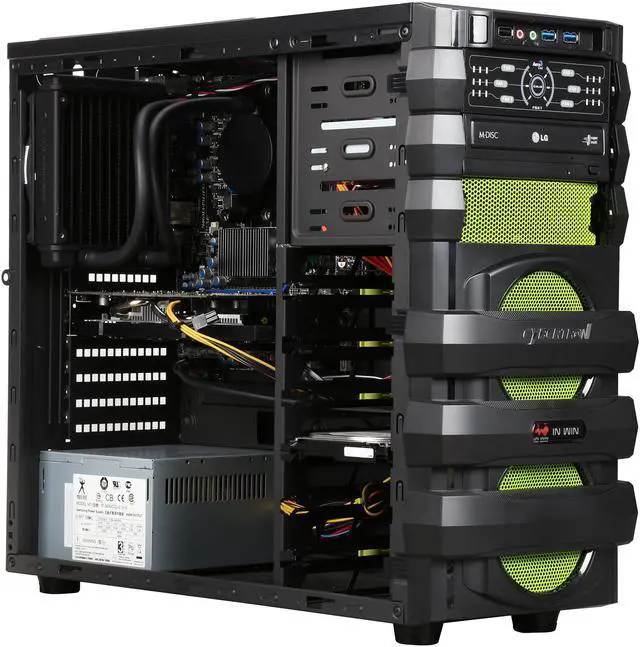 Open Box: CybertronPC Desktop PC Unleashed-R7 (Green) FX-6000 Series FX ...