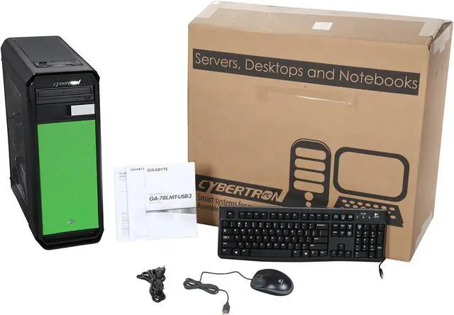 CybertronPC Desktop Computer Rhodium GTX960 (Green) AMD FX-Series FX ...