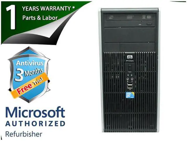 Refurbished: HP Desktop Computer DC5800 Intel Core 2 Duo E8400 4GB DDR2 ...