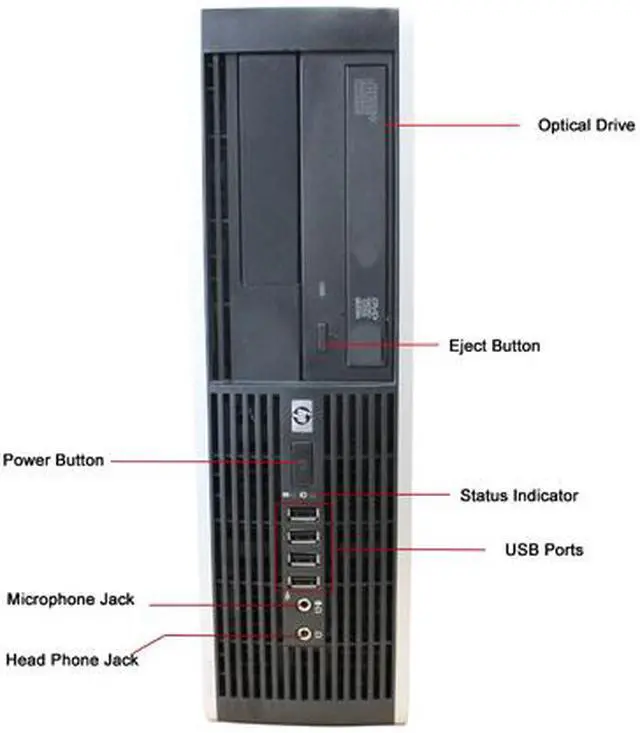 Refurbished: HP Desktop Computer 6000 Pro Intel Pentium E6700 4GB DDR3 ...