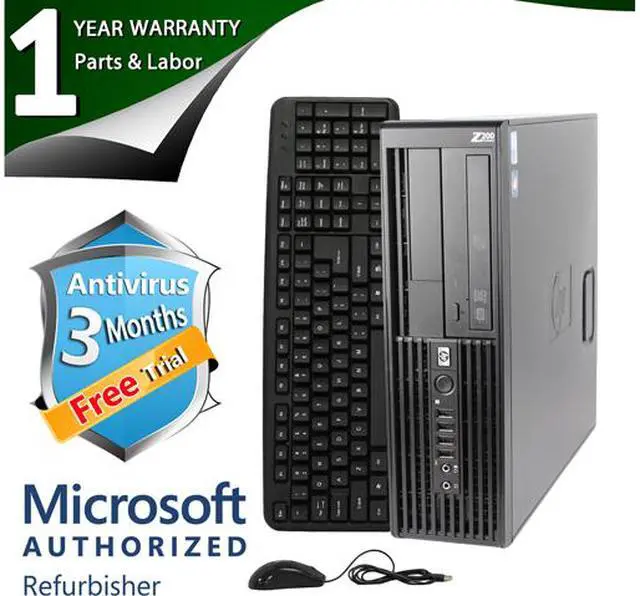 Refurbished: HP Desktop Computer Z200 Intel Core i5-650 4GB DDR3 250GB ...