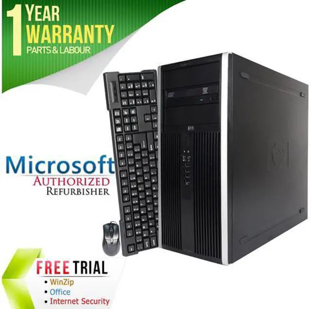 Refurbished: HP Desktop Computer Elite 8000 Intel Core 2 Duo E8400 4GB ...