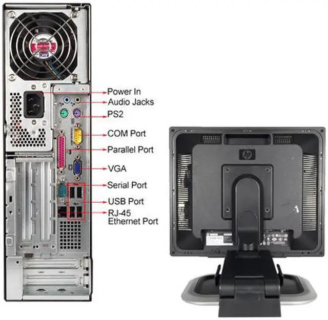 Refurbished: HP Desktop Computer RP5700 + 19" LCD (Brand my vary) Intel ...