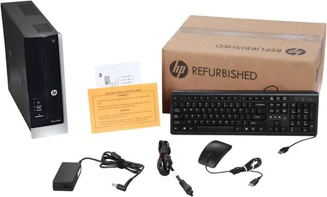 Refurbished: HP Desktop Computer AMD E1-Series E1-2500 4 GB 500GB HDD ...