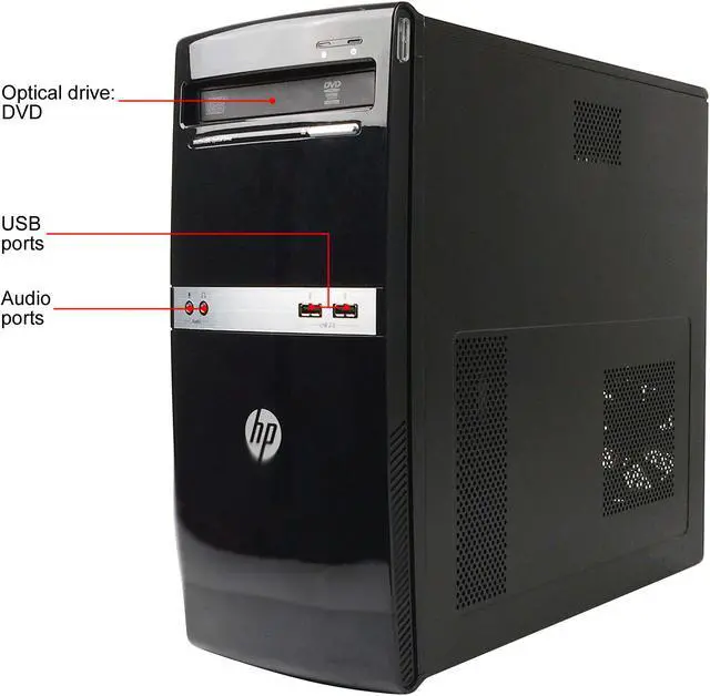 Refurbished: HP Desktop Computer 505B-Tower AMD Athlon II X2 255 4GB ...