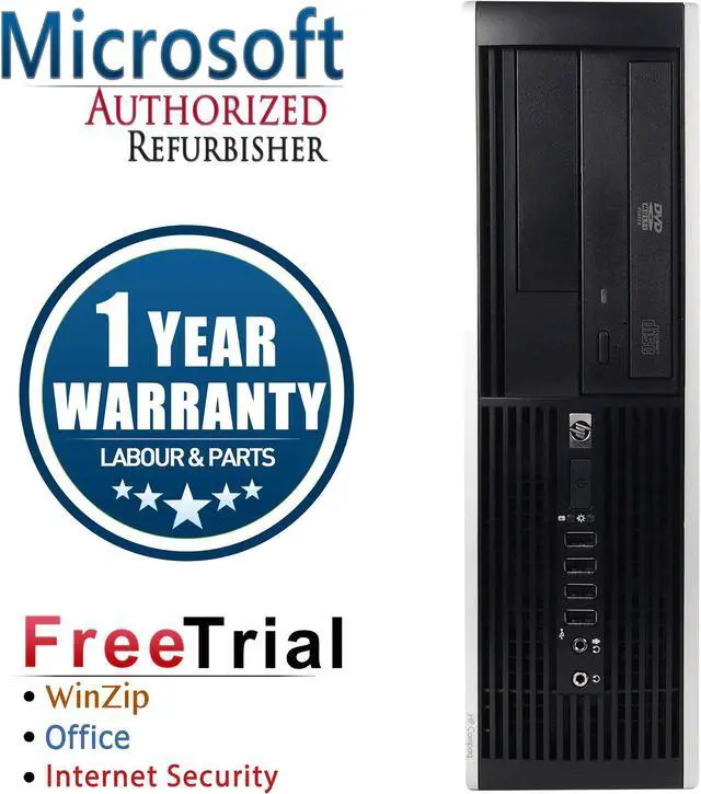 Refurbished: HP Desktop Computer 6000 Pro-SFF Intel Core 2 Quad Q6600 ...