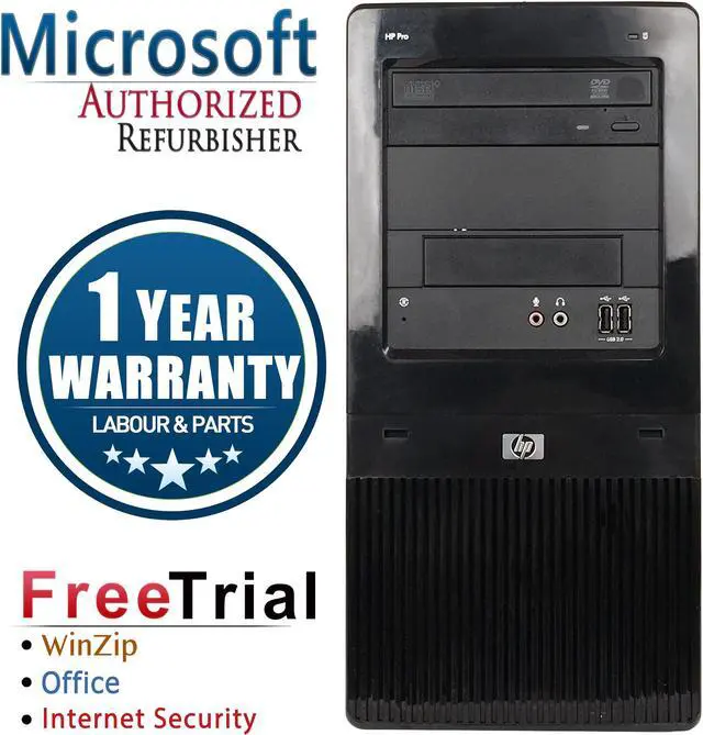 Refurbished: Refurbished HP Pro 3130 Tower Intel Pentium Dual Core ...