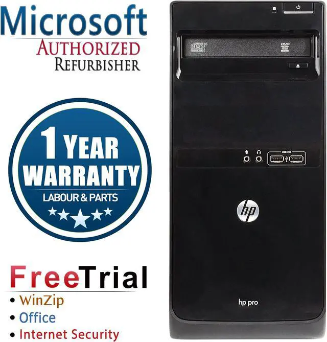 Refurbished: HP Desktop Computer Pro 3500 Intel Core i5-3470 4GB DDR3 ...