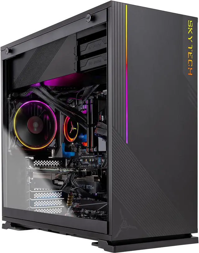 SkyTech Azure - Gaming Desktop PC - Intel Core i5-9600K (6-Core 3.7 GHz ...