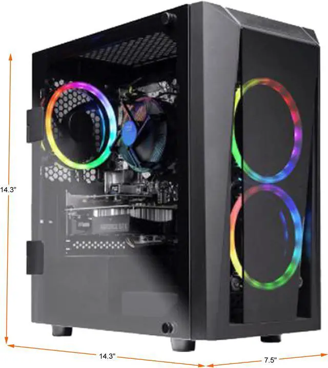Refurbished: Skytech Blaze ll Mini Gaming Computer PC Desktop - Intel ...