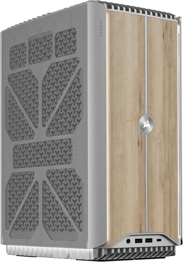 CORSAIR ONE i500 Wood Bright PC - Liquid Cooled Intel Core i9 14900K CPU - Liquid Cooled NVIDIA ...