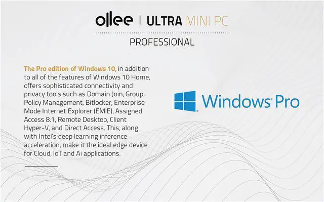 Ollee Ultra Mini Smart Cloud PC MAPMG128 Celeron N3350 (up to 2.4 GHz ...