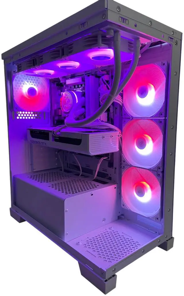 AZZA Gaming PC EHUD SNOW, White Color, Intel Ci7-14700F, Nvidia RTX5070 ...
