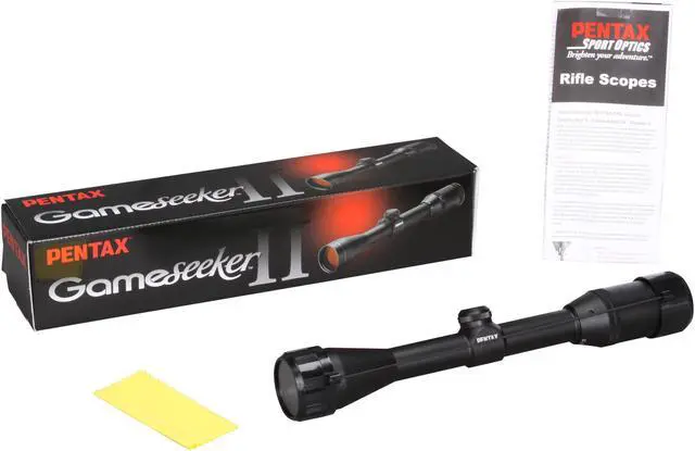 PENTAX 89741 Gameseeker II 4X-12X 40mm Riflescope - Matte Black Finish ...
