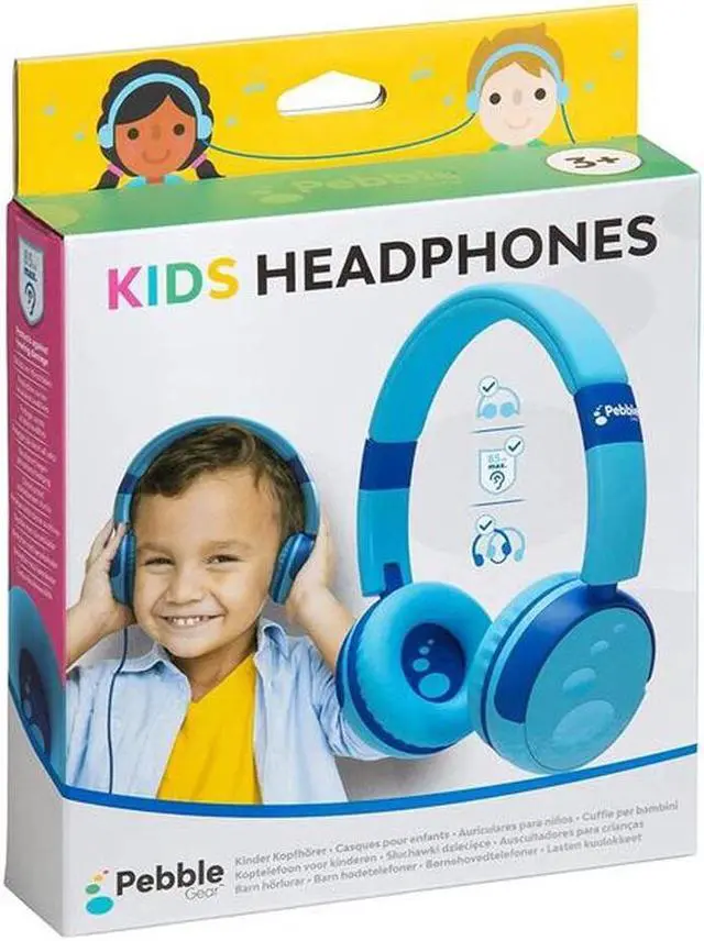 Pebble Gear Kids Wired Headphones in Blue 917950 - Newegg.com