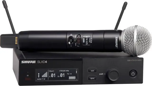 Shure SLXD24/SM58-H55 Wireless System, Frequency Band Version: H55 ...