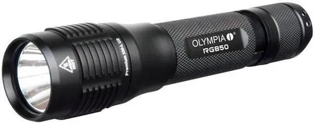 Olympia RG850 High-Performance Rugged Flashlight - Black - Newegg.com