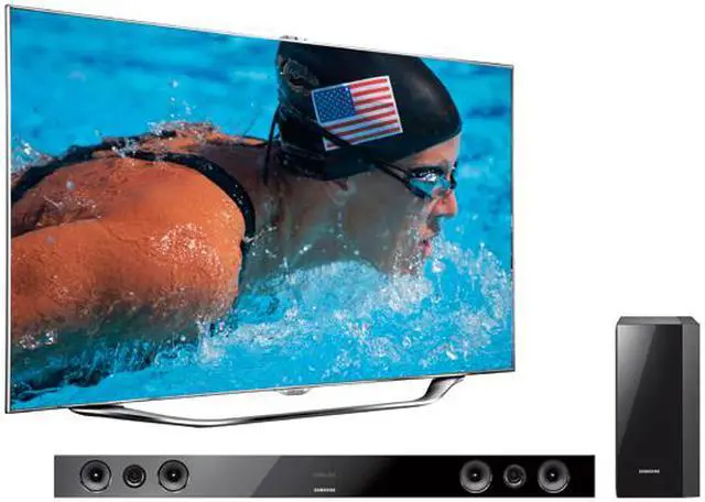 Samsung 46" 1080p 120Hz LED Smart TV with Soundbar Bundle UN46ES8000 ...