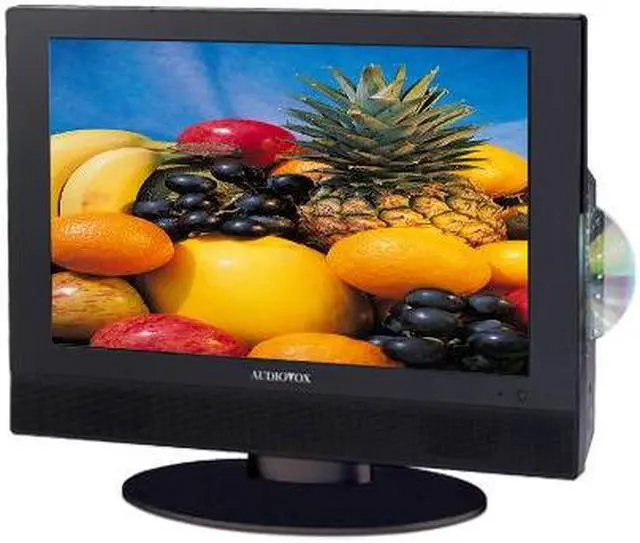 AUDIOVOX FPE1506DV 15" Black Flat Panel LCD TV with Built-in DVD Player ...