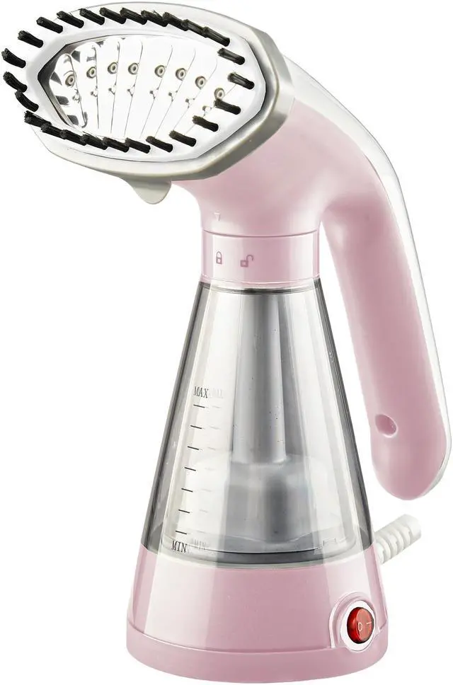True & Tidy TS-10 Pink Hand Held Garment Steamer, Compact & Lightweight ...