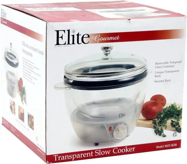 MAXI-MATIC MST-3630 3 Qt. Transparent Slow Cooker - Newegg.com