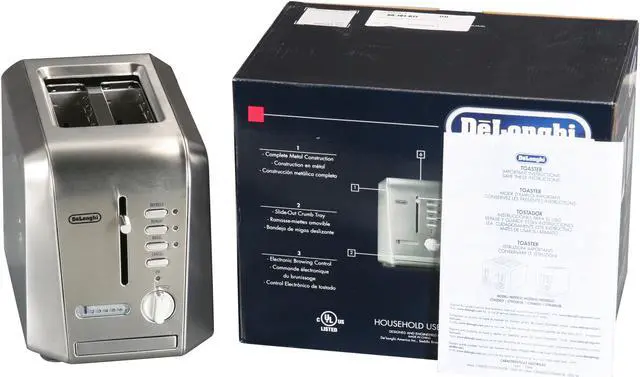 DeLonghi CTH2003 Silver 2 Slice Toaster - Newegg.com