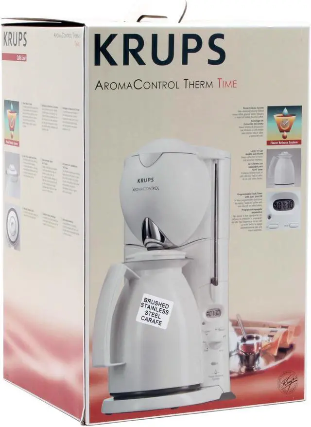 KRUPS 229-7A Aroma Control Coffeemaker with Thermal Carafe and ...