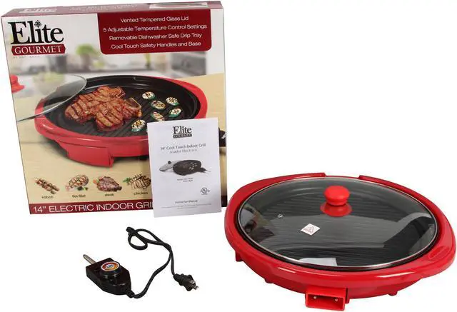Maxi-Matic Elite EMG-980R 14-inch Cool-Touch Indoor Grill - Newegg.com