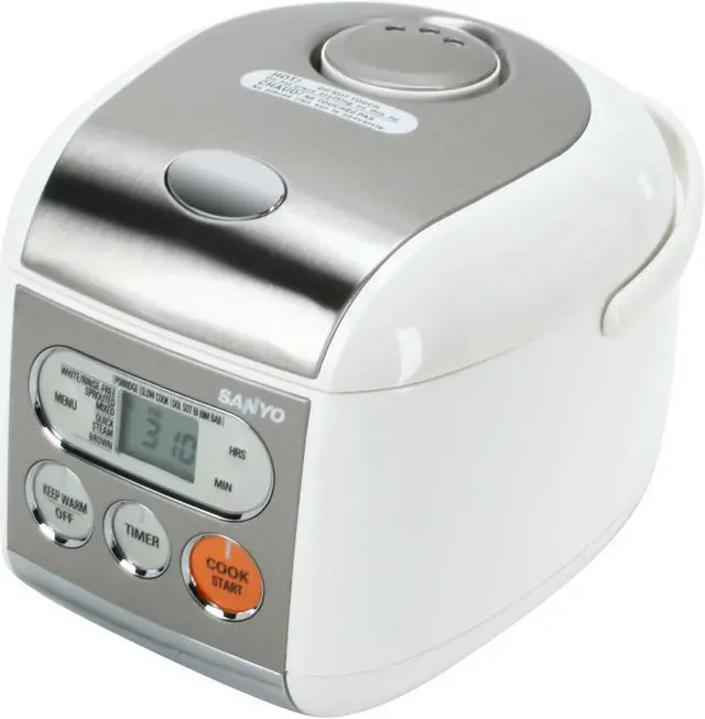 SANYO ECJ-F50S Off-White 5-Cup Micom Rice Cooker & Steamer - Newegg.com