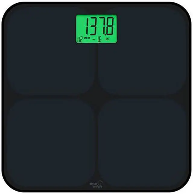 Smart Weigh SW-SMS500-BLK Digital Memory Bathroom Scale, Black - Newegg.com