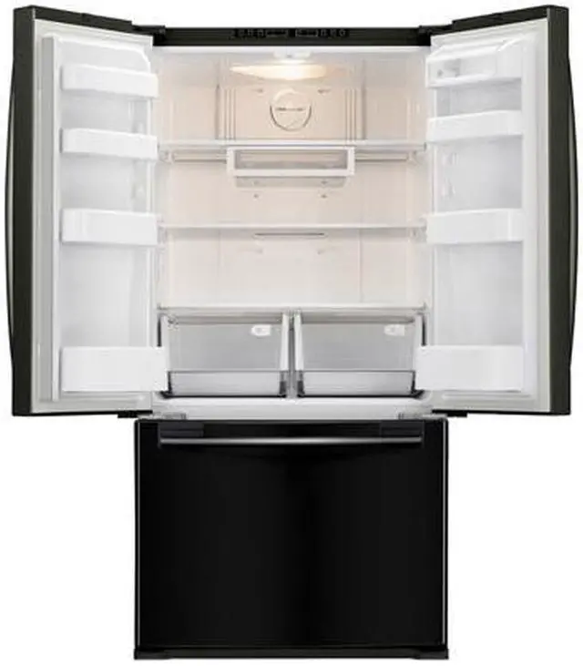 Samsung 18 cu. ft. French Door Refrigerator Black RF197ACBP - Newegg.com