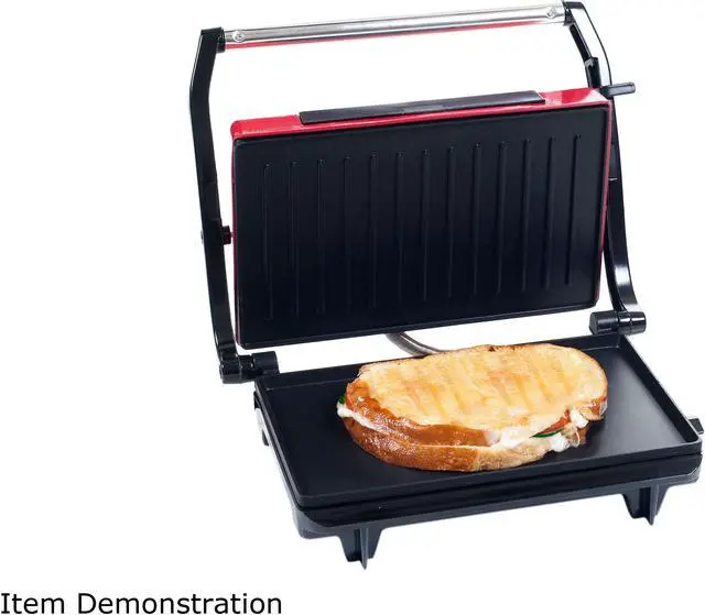 Chef Buddy 82-SW100 Red Non-Stick Grill and Panini Press - Newegg.com