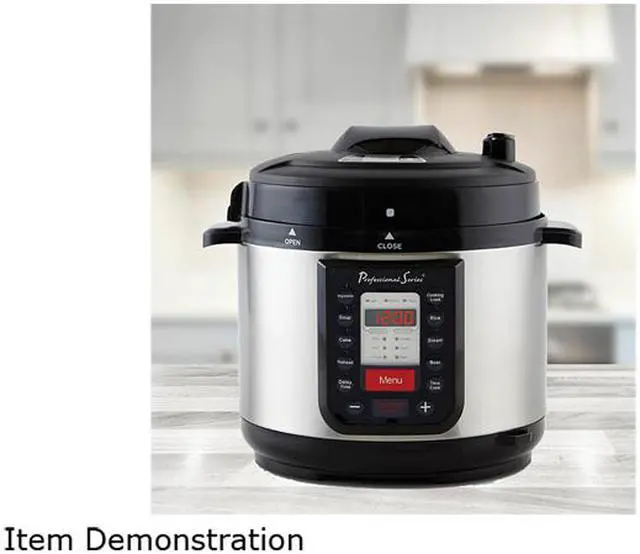 Continental Electric PS-PR228 Pressure Cooker 6-Quart Quick Menu ...