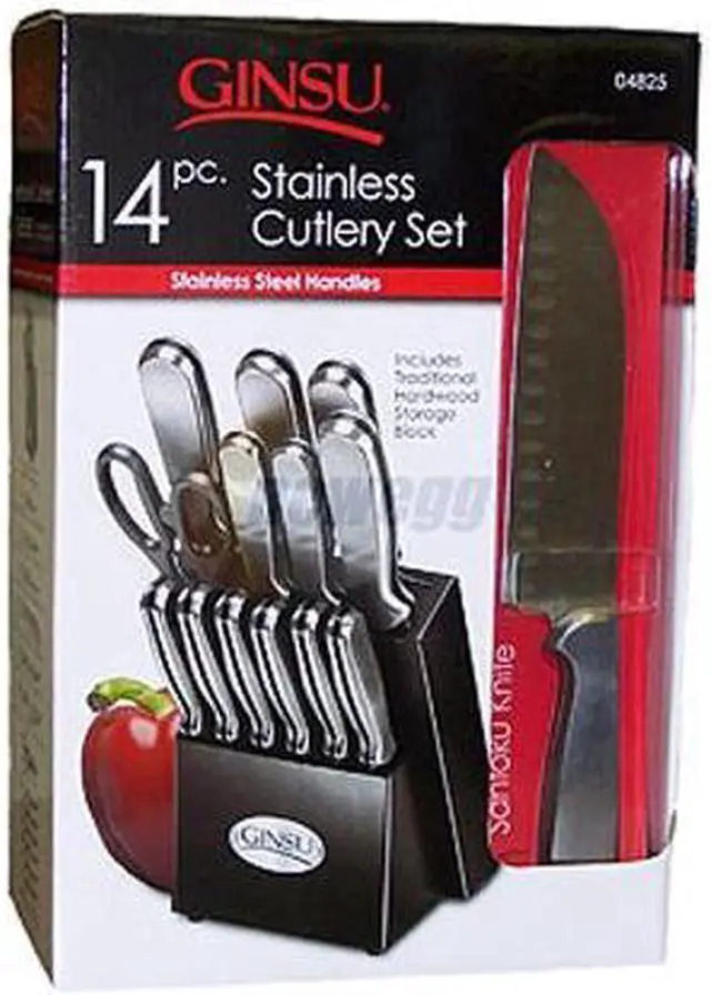 Ginsu 04825 14 Piece Stainless Traditional Set - Newegg.com