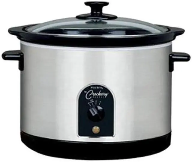 West Bend 85156 Stainless Steel Round Crockery Cooker - Newegg.com