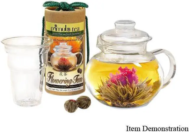 Primula PTA-4002 Flowering Tea Set with 40-Ounce Pot with Glass Lid ...