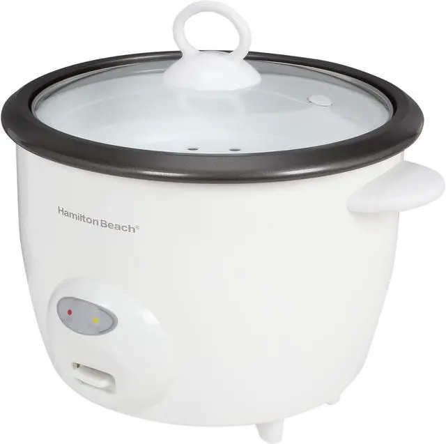 Hamilton Beach 37532 White 10 Cups (Uncooked)/20 Cups (Cooked) Rice ...
