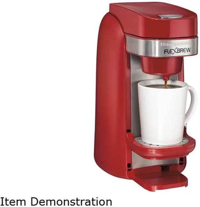 Hamilton Beach 49960 Single-Serve Coffee Maker, FlexBrew, Red - Newegg.com