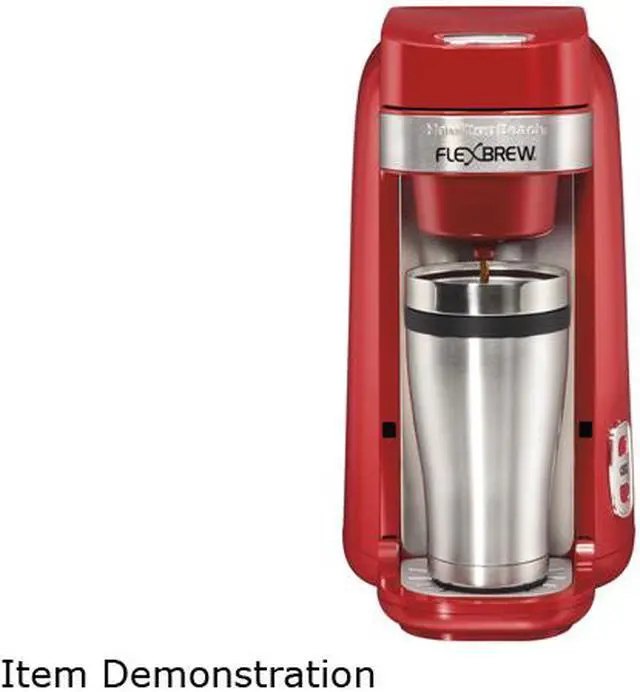 Hamilton Beach 49960 Single-Serve Coffee Maker, FlexBrew, Red - Newegg.com
