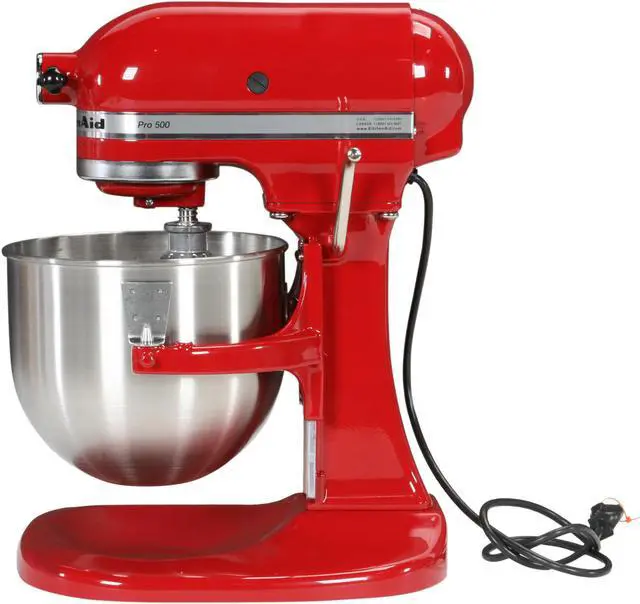 KitchenAid KSM500PSER Pro 500 Bowl-Lift Stand Mixer Empire Red - Newegg.com