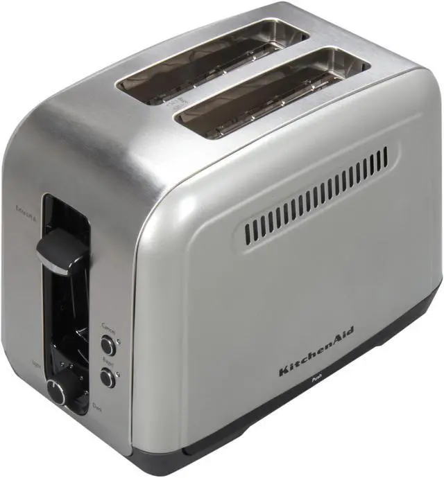 KitchenAid KMT211CU Contour Silver Manual High-Lift Lever Toaster ...