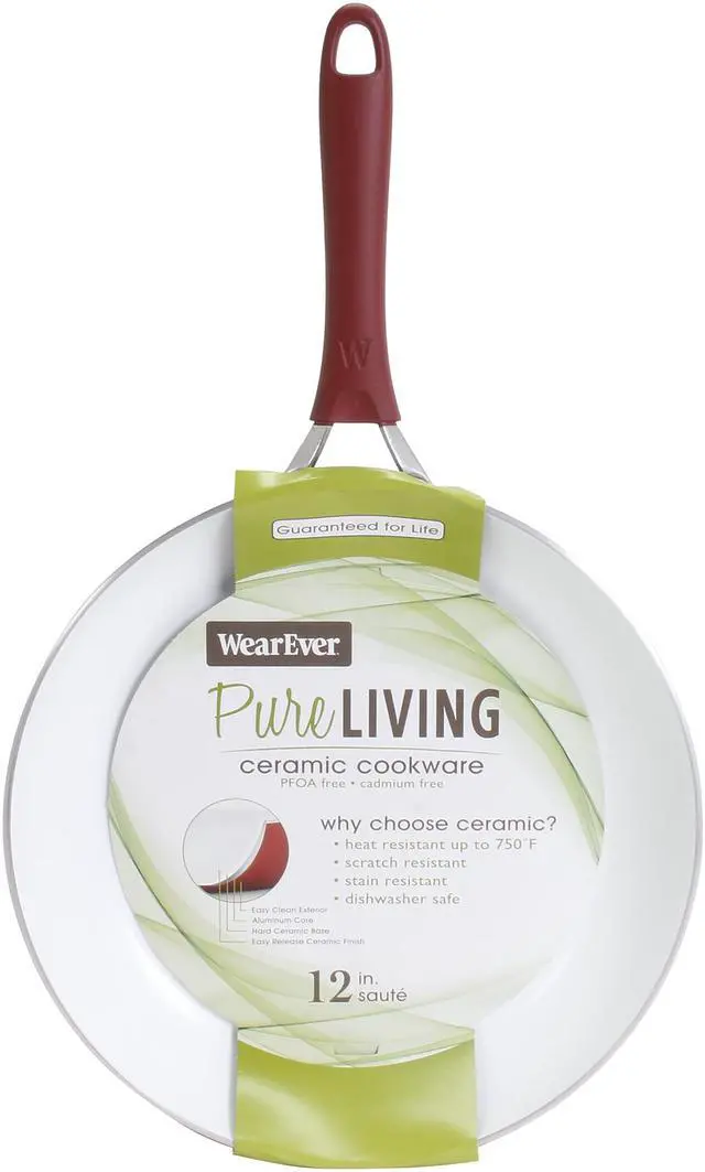 WearEver Pure Living Ceramic Nonstick 12-Inch Fry Pan - Newegg.com